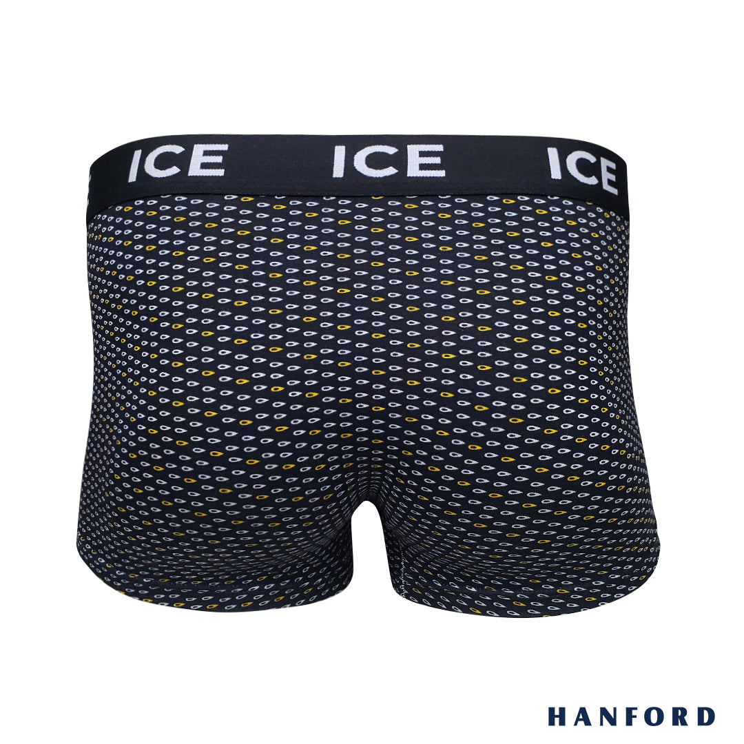 Hanford ICE Men Viscose w/ Spandex Boxer Briefs Drops - Black (Single ...