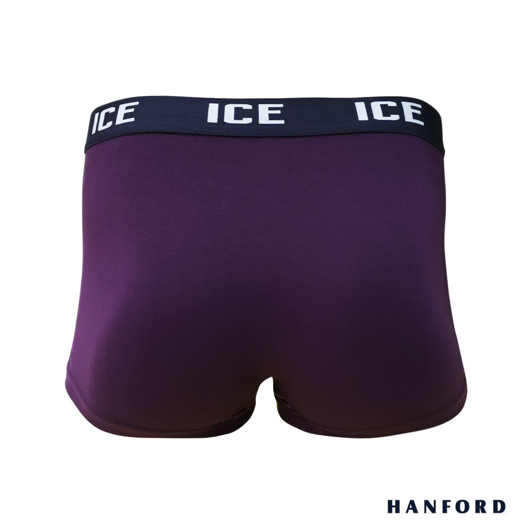 Hanford iCE Men Viscose w/ Spandex Boxer Briefs w/ Pouch Contrast Stit ...