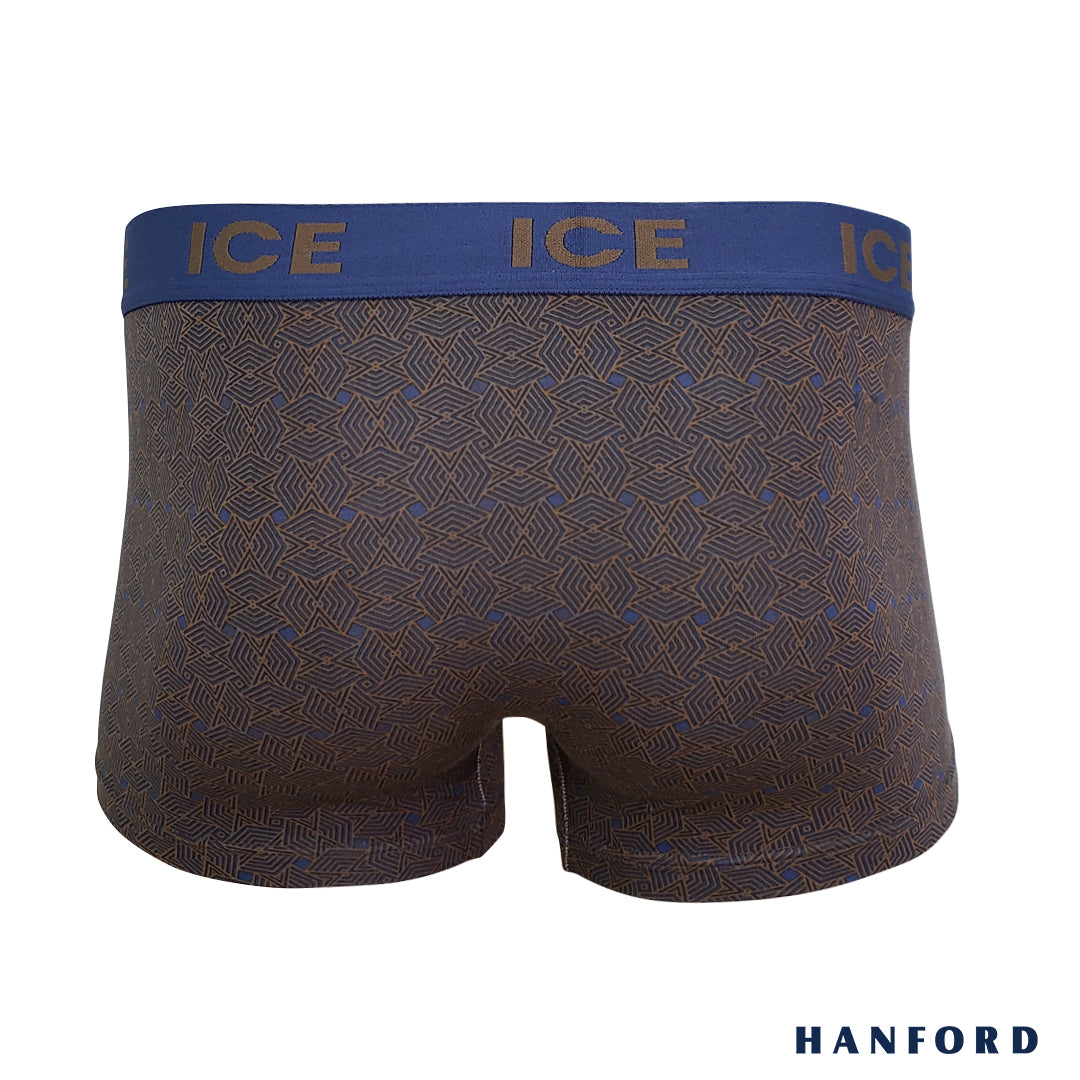 Hanford ICE Men Viscose w/ Spandex Boxer Briefs Ethnic - Copper (Singl ...