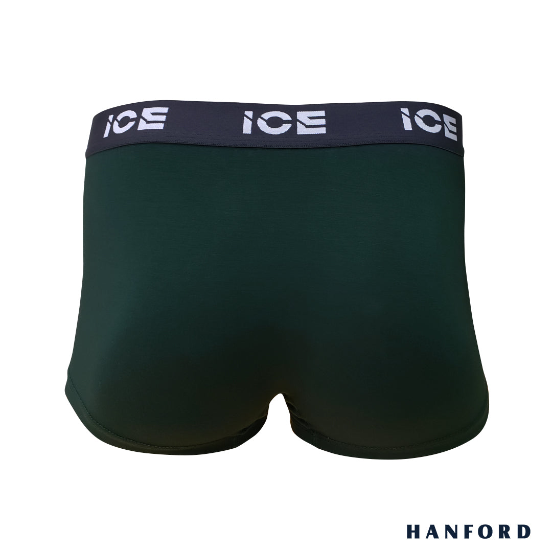 Hanford iCE Men Viscose w/ Spandex Boxer Briefs w/ Pouch Contrast Stit ...