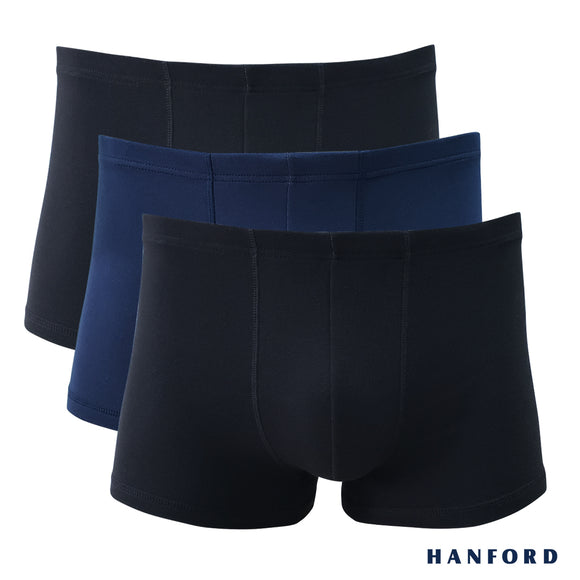 Hanford Men Cotton w/ Spandex Inside Garter Boxer Briefs Riven - Assor ...