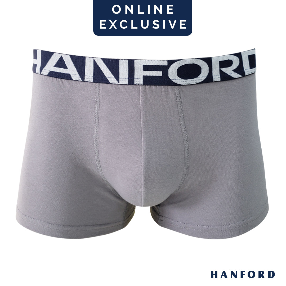 Hanford Men Natural Cotton Knit Boxer Briefs No Spandex OG Medieval (S ...