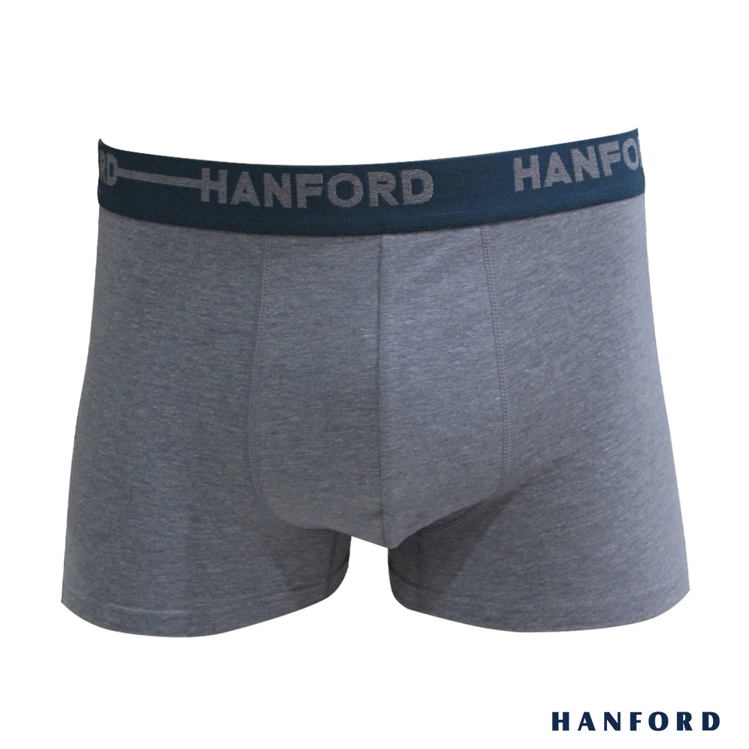 Hanford Men Cotton w/ Spandex Boxer Briefs Zach - Silver Filigree (Sin ...
