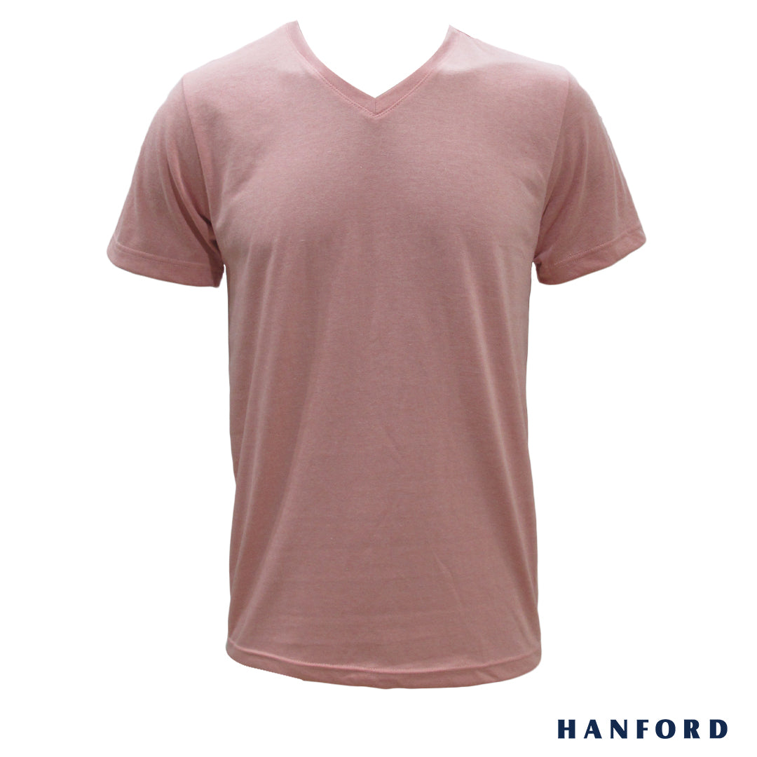 Hanford Men/Teens V-Neck Shirt Modern Fit Short Sleeves - Copper Rose ...
