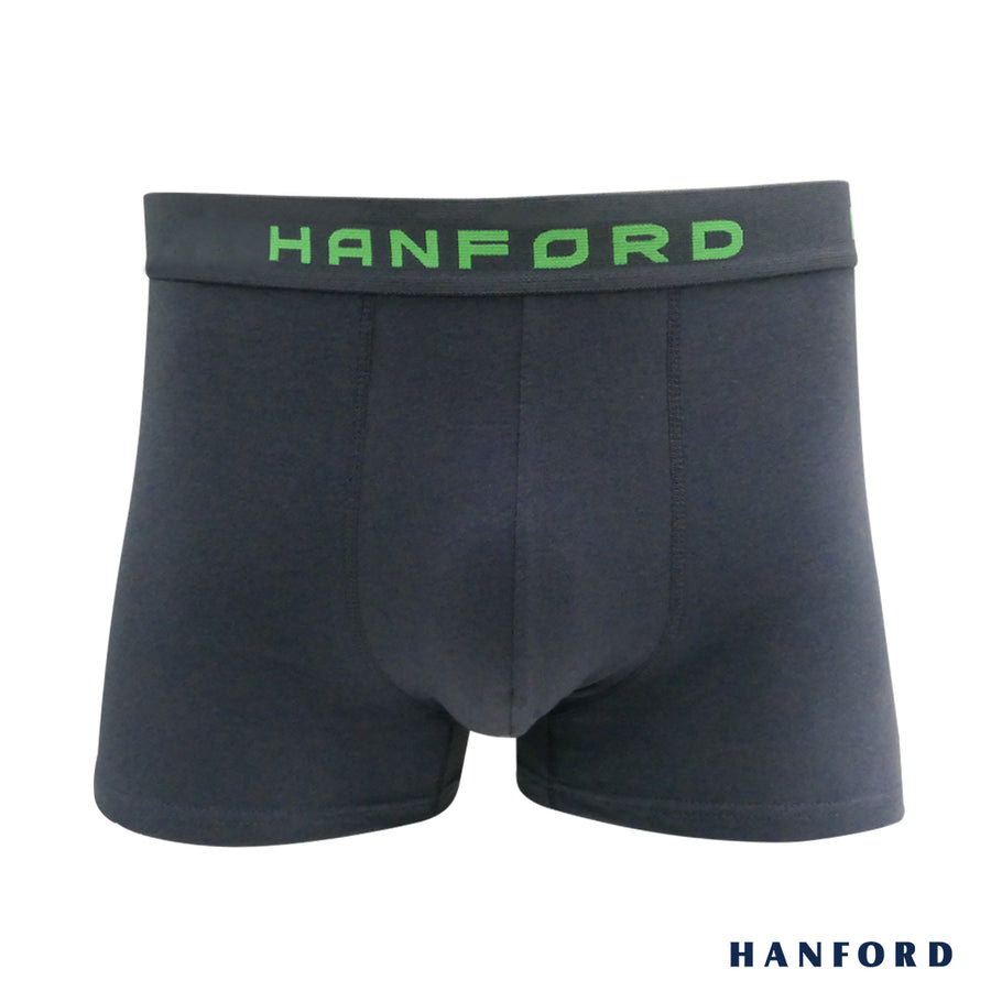 Hanford Men Cotton w/ Spandex Boxer Briefs Ozzy - Iron Gate/Irish Gree ...