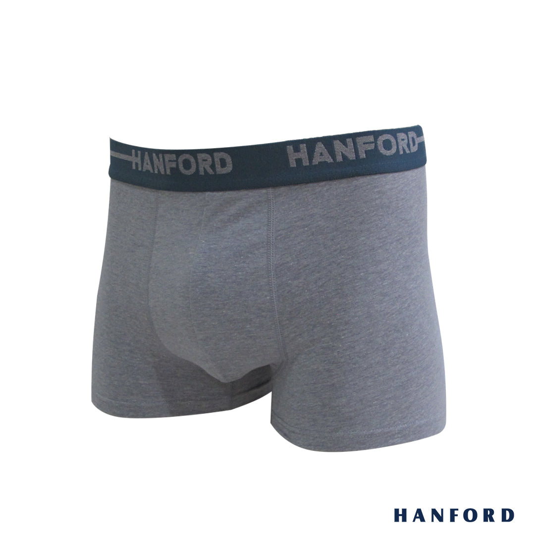 Hanford Men Cotton w/ Spandex Boxer Briefs Zach - Silver Filigree (Sin ...