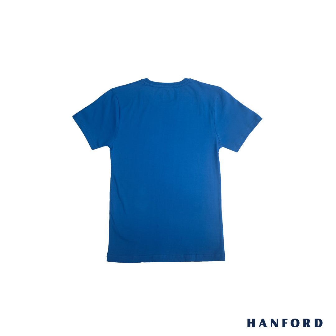 Hanford Kids/Teens 100% Cotton R-Neck Short Sleeves Shirt - Royal (Sin ...