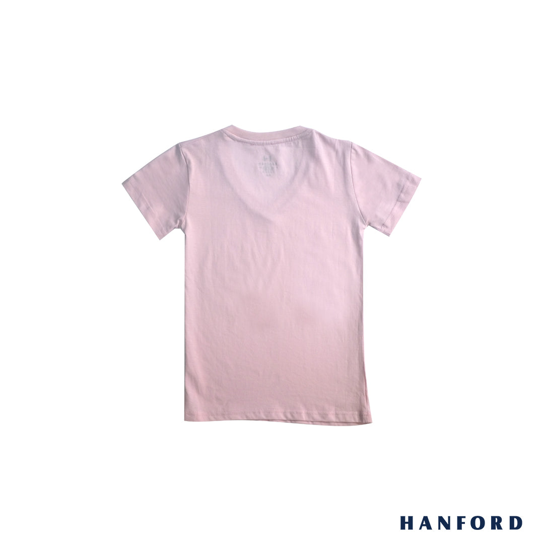 Hanford Kids/Teens 100% Cotton V-Neck Short Sleeves Shirt - Lt. Pink ...