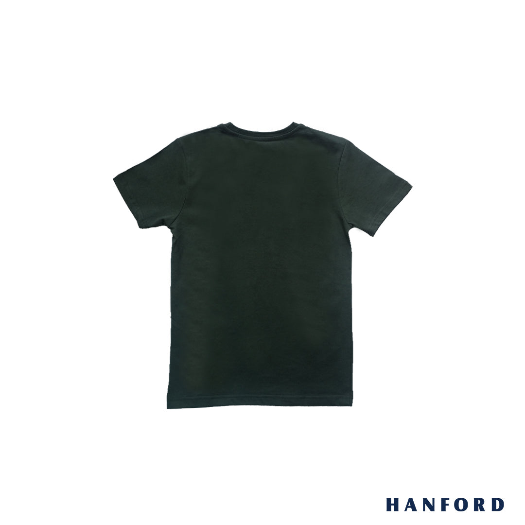 Hanford Kids/Teens 100% Cotton R-Neck Short Sleeves Shirt - Dark Green ...