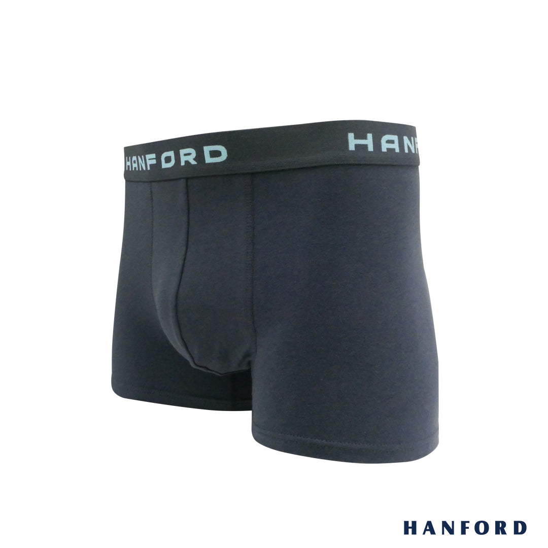 Hanford Men Cotton w/ Spandex Boxer Briefs Ozzy - Iron Gate/Limphet Sh ...