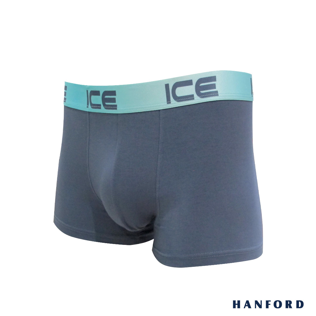 Hanford iCE Men O.N.E. Collection Peppermint w/ Modal Spandex Boxer Br ...