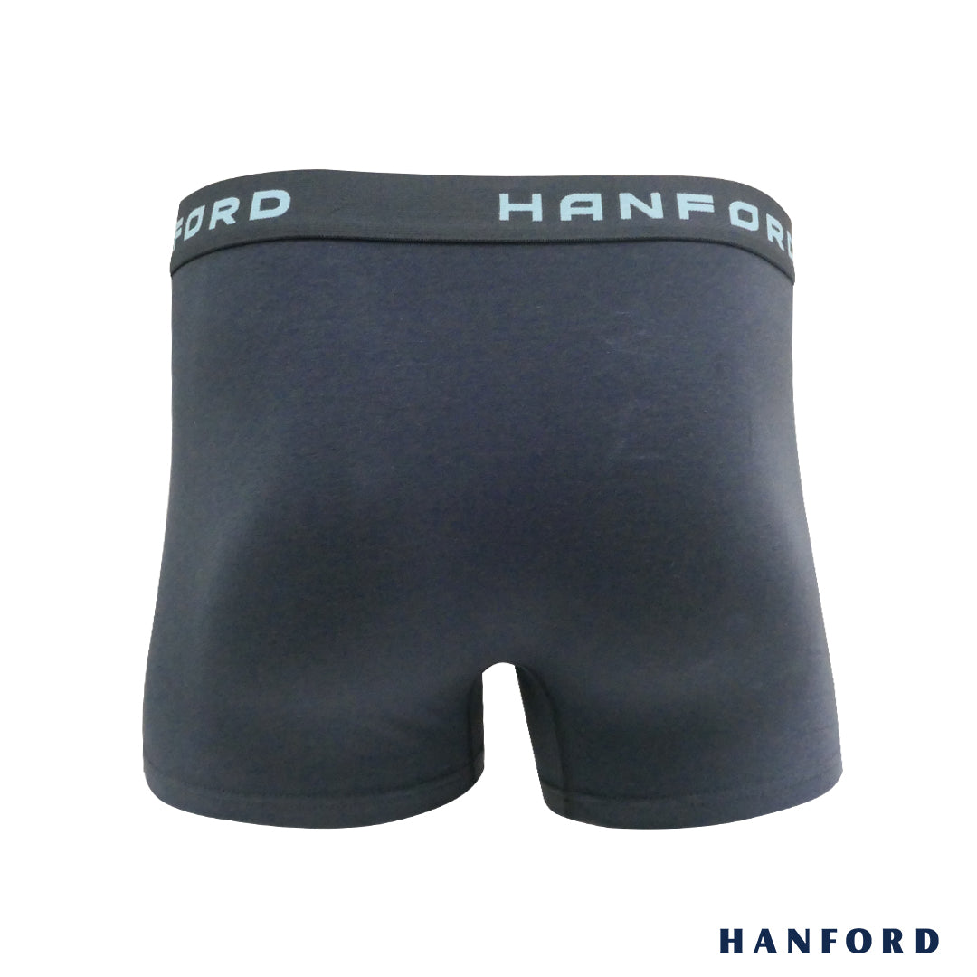 Hanford Men Cotton w/ Spandex Boxer Briefs Ozzy - Iron Gate/Limphet Sh ...