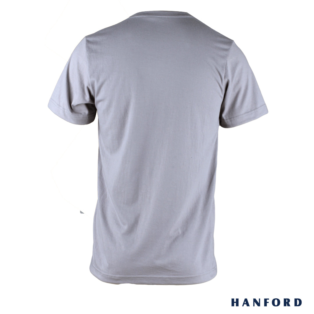 Hanford Men/Teens R-Neck Cotton Modern Fit Short Sleeves Shirt - Charc ...