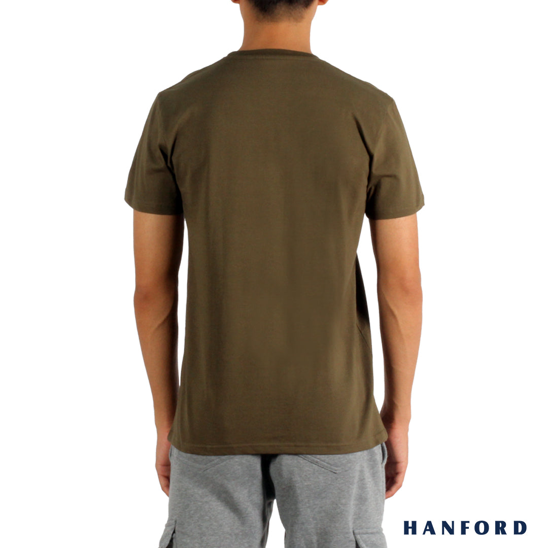 Hanford iCE Men 100% Cotton R-Neck Modern Fit Short Sleeves Shirt - Ar ...