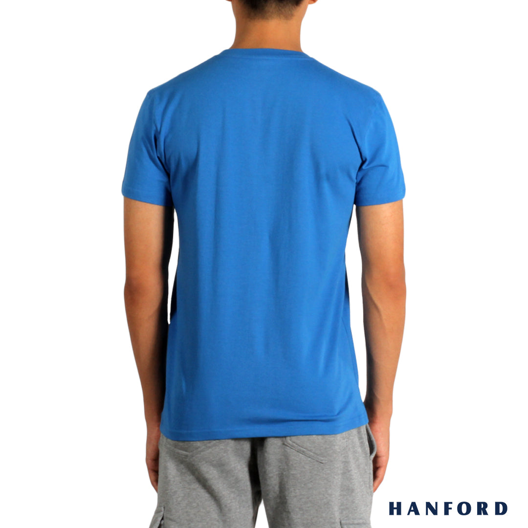 Hanford iCE Men 100% Cotton R-Neck Modern Fit Short Sleeves Shirt - Ro ...