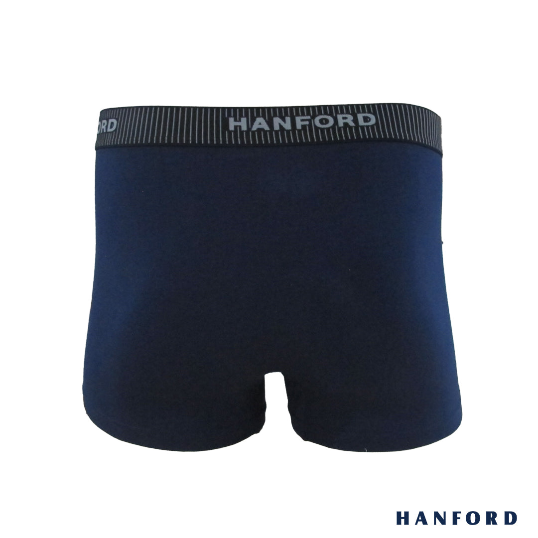 Hanford Men Cotton w/ Spandex Boxer Briefs w/ Fly Opening Mason - Navy ...